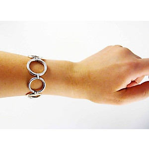 Sterling Silver Circle Links Bracelet