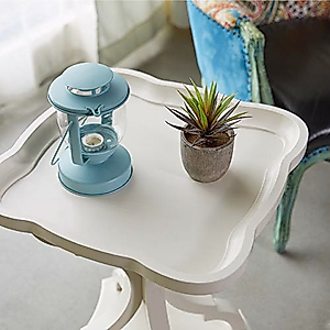 COZAYH Rustic Farmhouse Cottagecore Accent End Table X 2, Natural Tray Top Side Table Nightstand for Family, Dinning or Living Room, Handcrafted Finish, Modern, 19" L x 19" W x 25" H