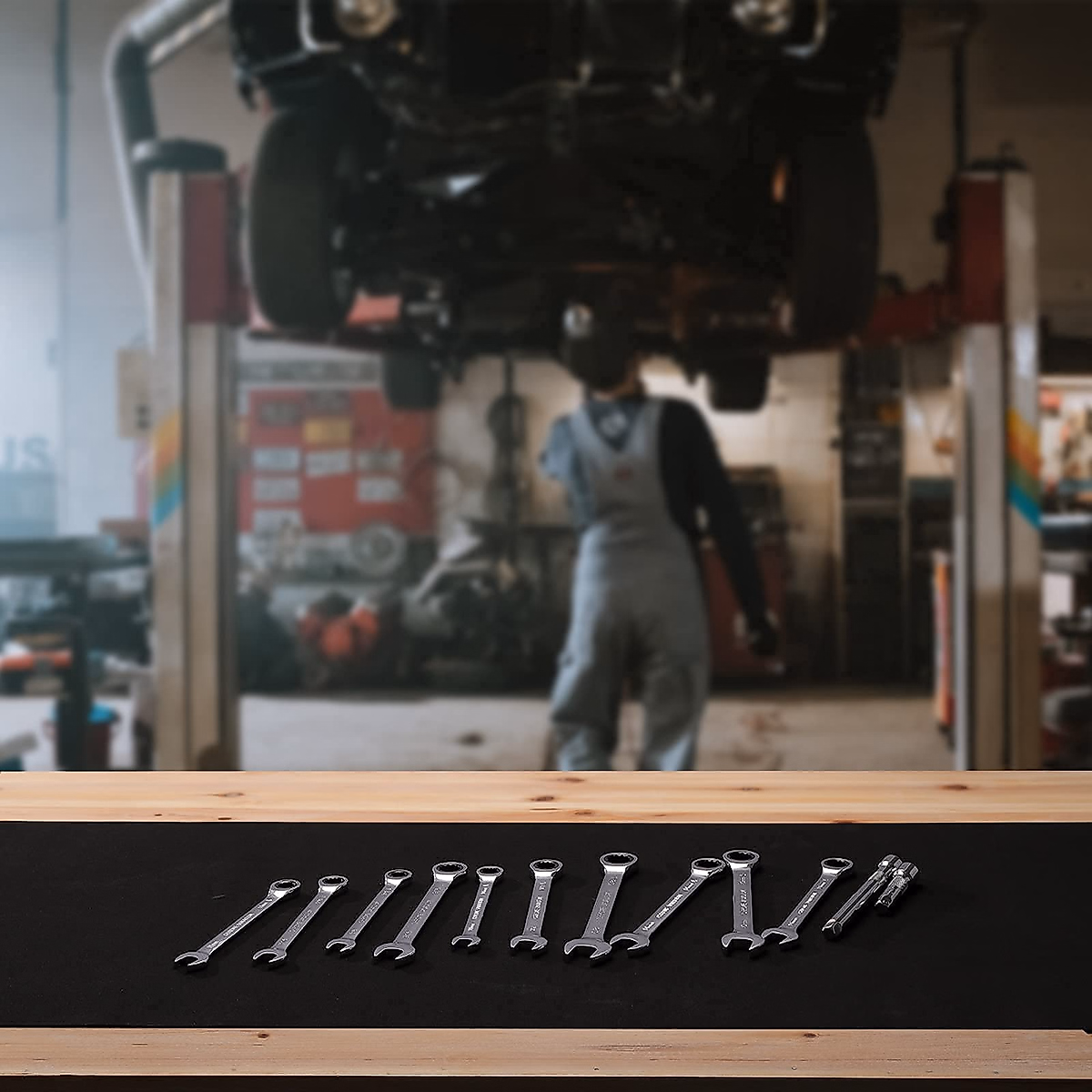 EMENTOL Professional Tool Box Liner and Drawer Liner - 16 inch(W) x 16 feet (L), Non-Slip,Black