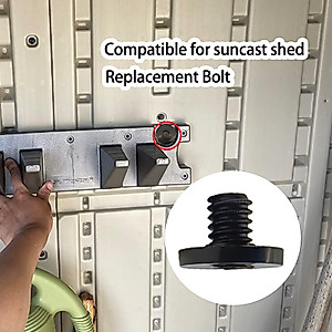 8PCS Replacement Bolt Compatible with Suncast Storage Sheds, Accessory Bolt for Suncast Sheds,Replacement Screws for Storage Sheds,shed Accessories Compatible with Suncast Storage Sheds (8)