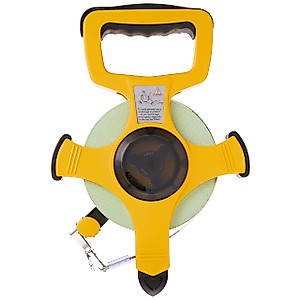 Komelon 8811 Fast Back Open Reel Long Tape Measure with Double Nylon Coated Fiberglass Blade 100-Feet by 1/2-Inch