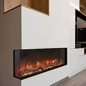Modern Flames Landscape Pro Slim 56" Single-Sided Built-in Electric Fireplace - LPS-5616