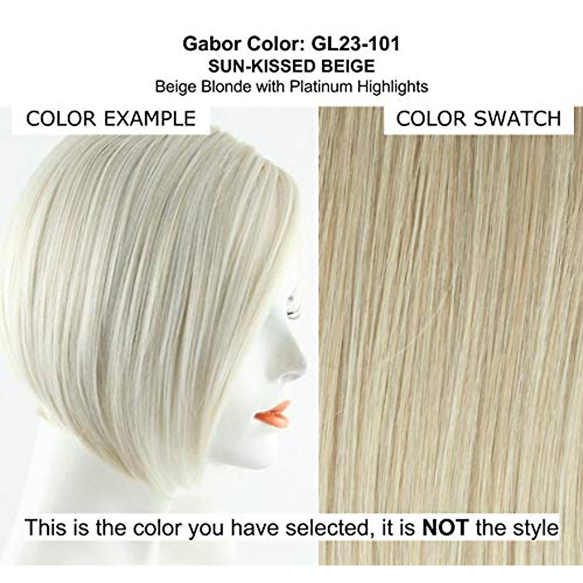 Bundle - 5 items: True Demure by Gabor, Christy's Wigs Q & A Booklet, 2oz Travel Size Wig Shampoo, Wig Cap & Wide Tooth Comb - Color: 23-101