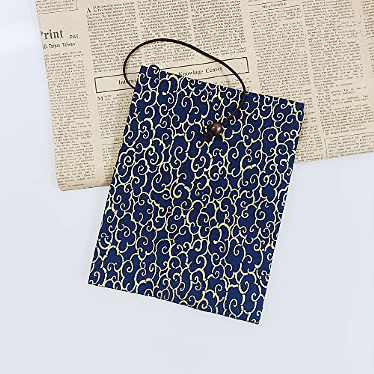 PUPUZAO A5 Book Cover ( Golden Cloud in Dark ) Hard Book Sleeve Cover for Paperback,Journal,Diary,Novel,Washable Fabric,Fits Thickness Adjustable