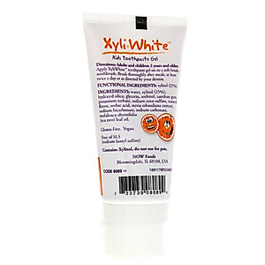 XyliWhite Orange Splash Kids Toothpaste Now Foods 3 oz Gel Pack of 2