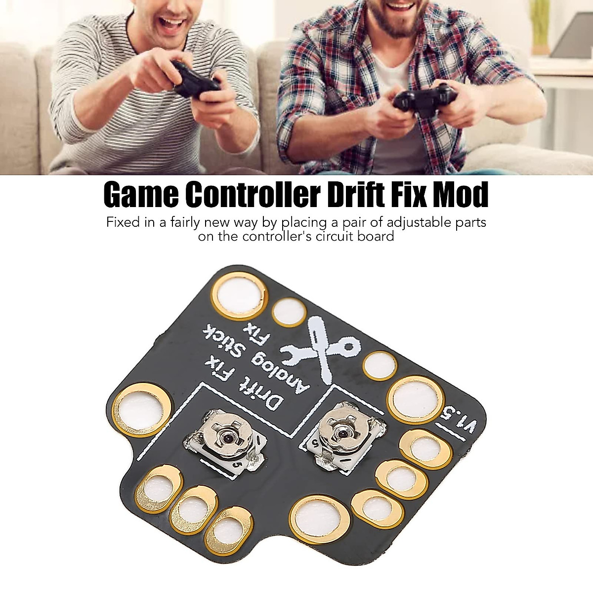 10Pcs Gamepad Controller Simulation Thumb Joystick Drift Repair Board, 3D Analog Stick Drift Fix Mod for PS4 for PS5 for Xbox One and X Game Controllers