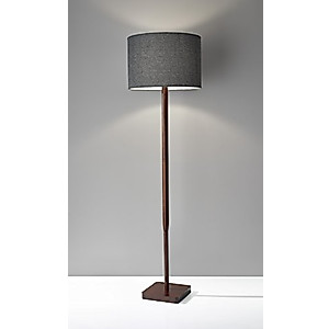 Adesso Home 4093-15 Transitional One Light Floor Lamp from Ellis Collection in Bronze/Dark Finish, Walnut