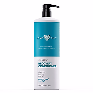 Love This Hair Conditioner for Men & Women - Natural Regrowth | Thinning Anti Hair Loss Treatment for All Hair Types | Moisturizing Shea Butter, Keratin, Argan, Biotin & Zinc - Sulfate Free, 32 Oz