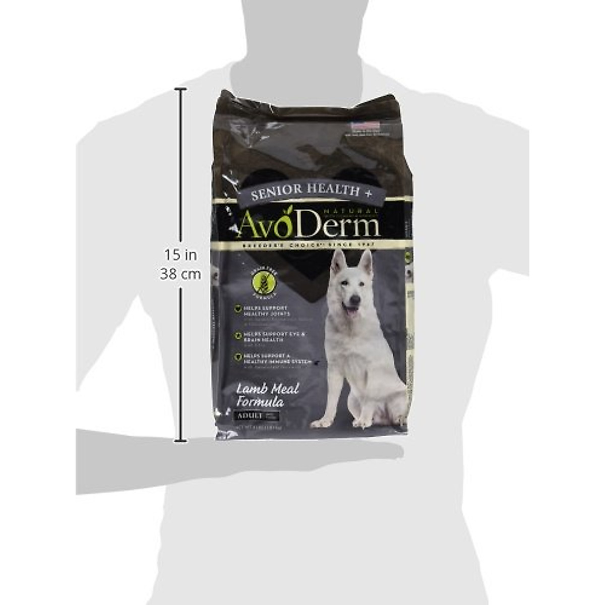 AvoDerm Natural Advanced Senior Health Grain Free Lamb Formula Dry Dog Food 4 lb