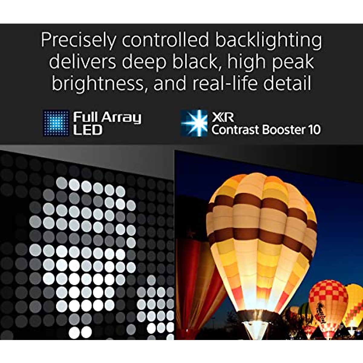 Sony XR65X90K 65" 4K Smart BRAVIA XR HDR Full Array LED TV with an Austere 3S-4KHD2-2.5M III Series 4K HDMI 2.5m Cable (2022)