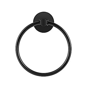 304 Stainless Steel Black Magnetic Towel Ring for Refrigerator, Dishwasher, Laundry Washing Machine, Stove and Etc