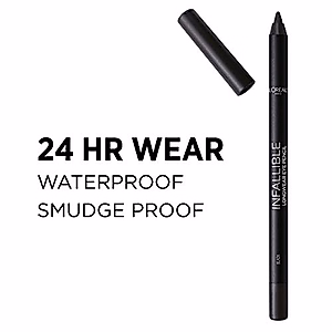 L'Oreal Paris Makeup Infallible Pro-Last Pencil Eyeliner, Waterproof and Smudge-Resistant, Glides on Easily to Create any Look, Bronze, 0.042 oz.