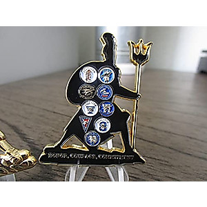 Naval Special Warfare Command Navy Seal Teams Spartan NSW Challenge Coin