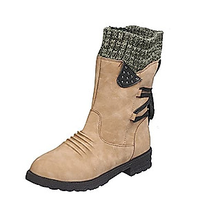 Womens Sandals, Ankle Boots for Women Low Heel Women's Fashion Summer Boots for Bride Boots Summer Booties House Lightweight Boots Rain Shoes for Women Khaki