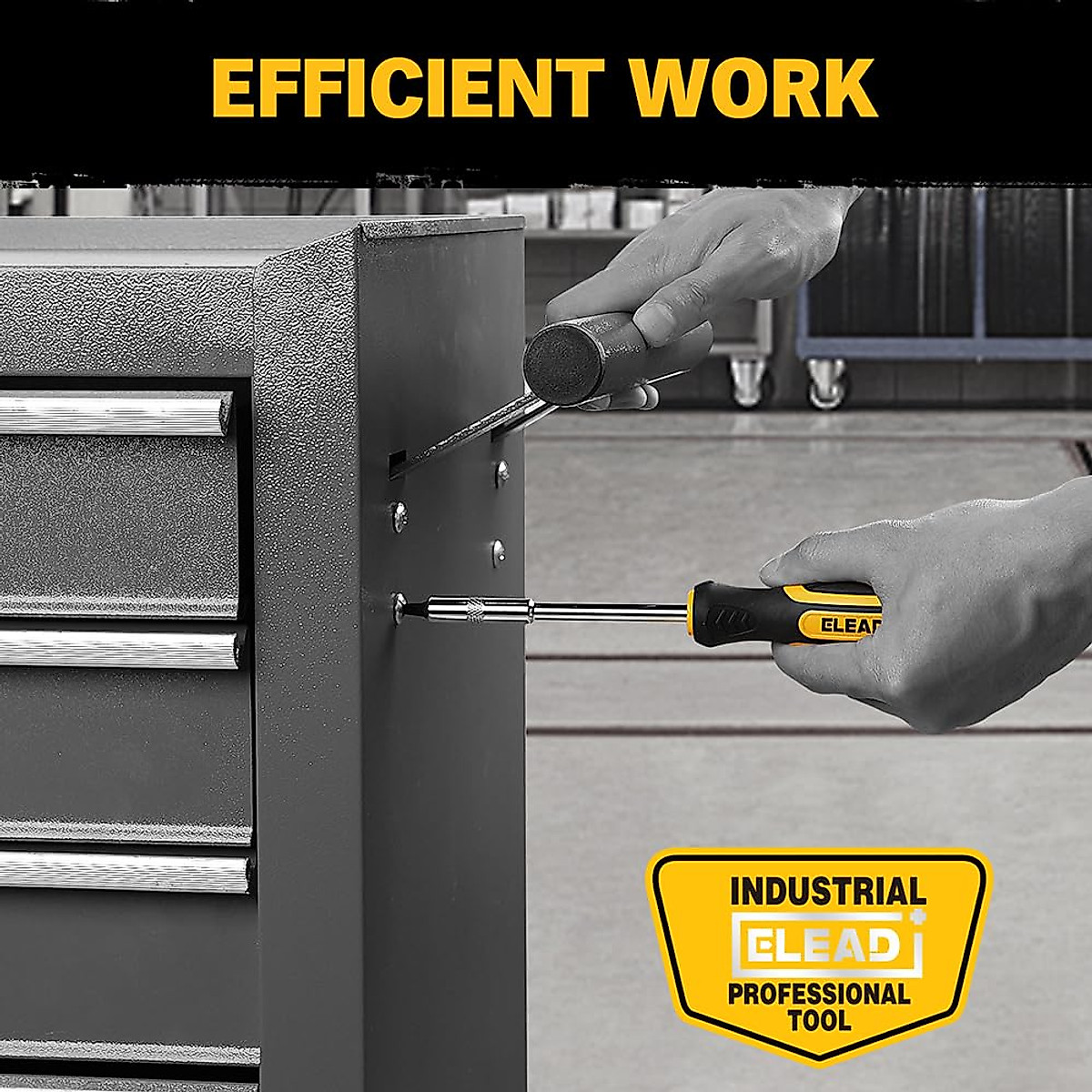 26-Piece Magnetic Screwdriver & Bit Set - Strong Magnetic Bit Holder and Screwdriver Bits, Durable & Versatile, Ergonomic Cushion Grip 95mm & 210mm Handles, Torx, Square, Phillips, Slotted Bits