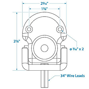 Seachoice Foot Control Switch for Manually Operated Trolling Motors, Rated Up to 50 Amps DC