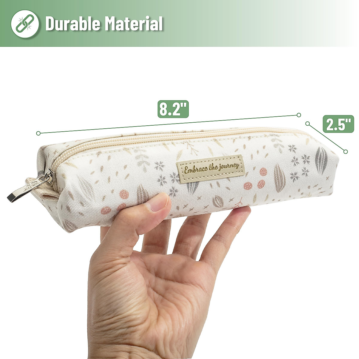 Mr. Pen- Cute Pencil Case Pouch, Boho Design, Multipurpose Canvas Bible Pencil Pouch