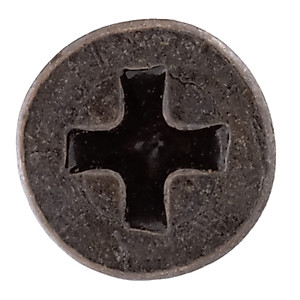 #4 x 1/2" Antique Copper Flat Head Phillips Wood Screws - Pack of 100 - Self Tapping Screws for Wood - FH412-SACQ