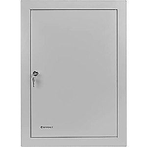 Barska CB13534 Key Lock 100 Position in Wall Adjustable Key Cabinet Lock Box Flange Gray,Grey