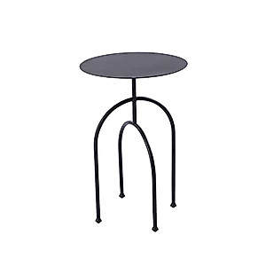 Iron Art Creative Small Side Table Minimalist Style Sofa Corner Round Casual Coffee Table Bedside Storage Small Tea Table Casual Dessert Table Creative Flower Rack (Samll)