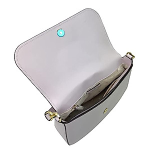 Kate Spade New York Staci Saffiano Leather Flap Shoulder Bag (Lilac Moon)