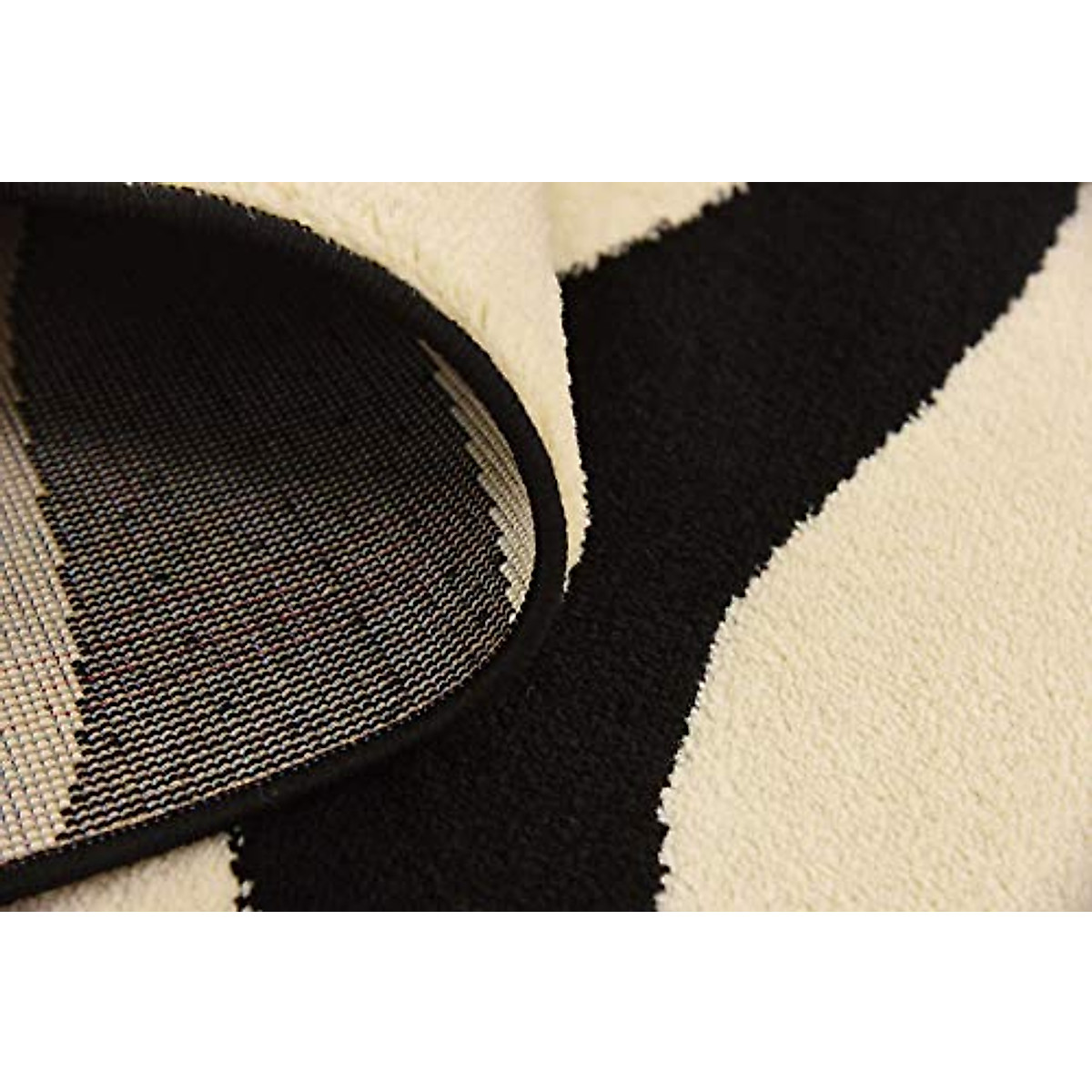 Unique Loom Wildlife Collection Animal Inspired with Zebra Design Area Rug, 9 ft x 12 ft, Ivory/Black