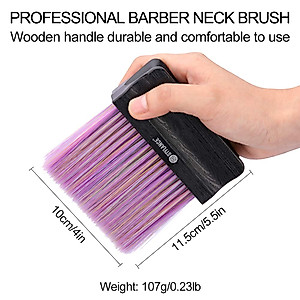 Barber Neck Duster Brush for Hair Cutting, Professional Soft Household Hair Brush, Professional Salon Tool Colorful Black Red