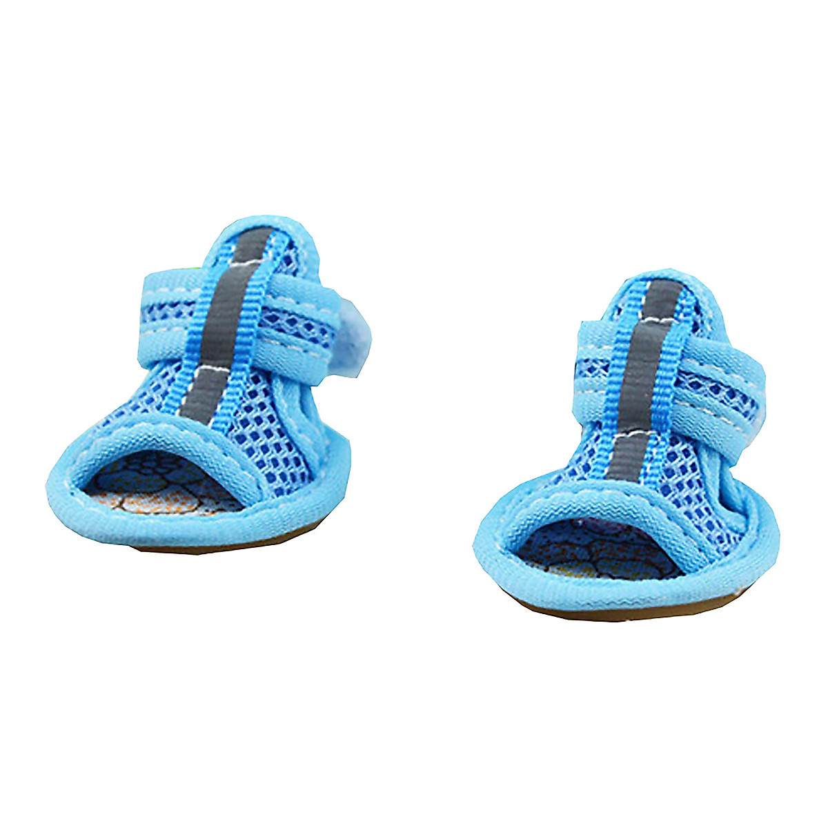 Small Dog Sandals, Breathable Mesh Extra Small Puppy Shoes for Summer, Pink, Blue, Yellow, Red Sandals for Dogs Blue Size 2