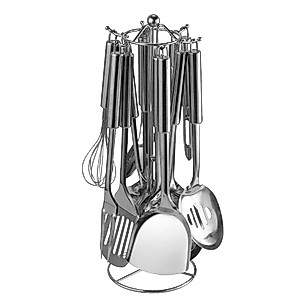 Classic 13 Pcs Stainless Steel Kitchen Utensils Spoon Skimmer Shovel Spatula Meat Fork Whisk Cooking Utensils Tableware