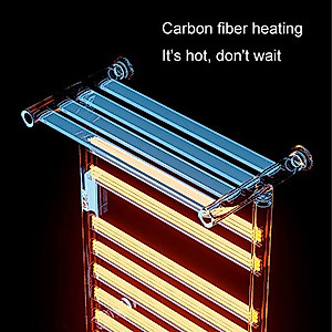 Intelligent Electric Heating Towel Rack Towel Bath Towel Drying Rack Household Intelligent Constant Temperature Heating Rod,Gray