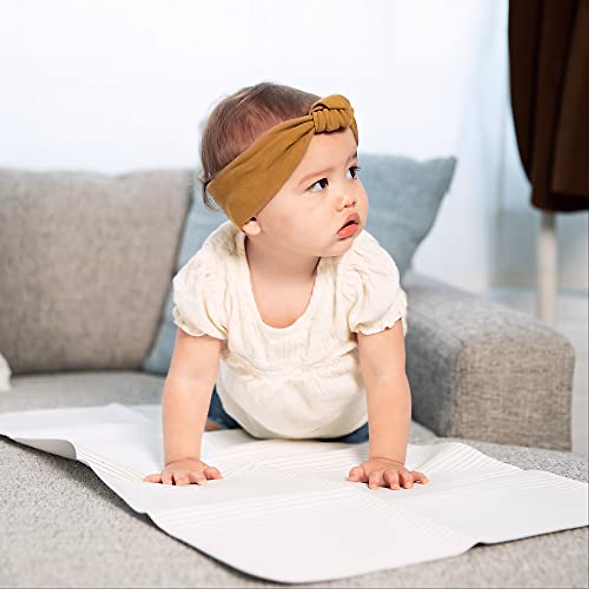 Lila Mae Baby Changing Mat - Wipeable, Portable Changing Pad, Travel Changing Mat for Baby or Small Toddler, Easy to Fold or Roll Up - Faux Leather (Black Pencil Stripe)