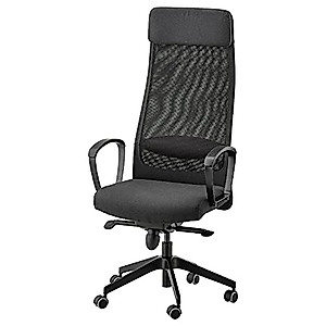 IKEA MARKUS Office chair, Adjust the height and angle of this chair so your workday feels comfortable [Vissle dark grey]