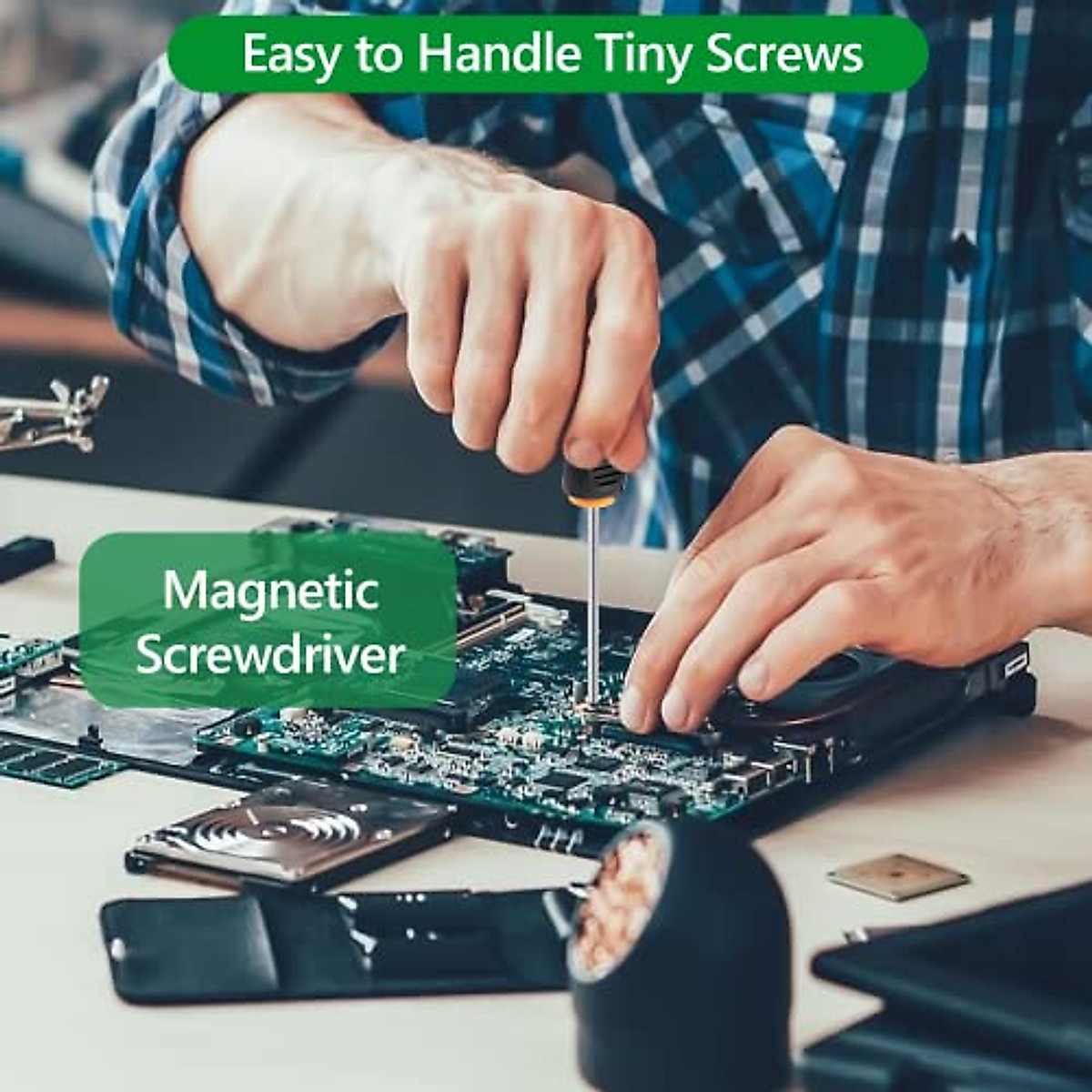 325Pcs Self Drilling Screws Assortment Kit, 410 Stainless Steel Self Tapping Sheet Metal TEK Screws for Metal, Truss & Hex Washer Head #8#10-1/2",5/8",3/4",1",1-1/4",1-1/2"