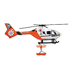 DICKIE TOYS Light and Sound SOS Rescue Helicopter with Moving Rotor Blades, 25"