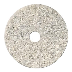 Boardwalk BWK4019NAT 19 in. Diameter Burnishing Floor Pads - Natural White (5/Carton)