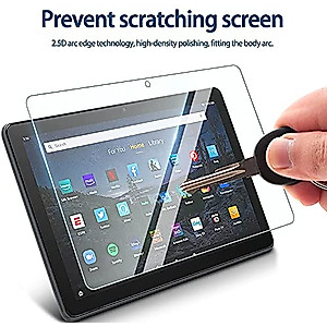 KONCOOL [2-Pack] All-new Fire HD 10 2021/Fire HD 10 Kids/Fire HD 10 Kids Pro/Fire HD 10 Plus Screen Protector,HD Anti-Scratch Anti-Fingerprint 9H Hardness Tempered Glass (10.1 Inch)，for 2021/2023 Released