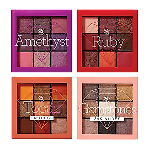 Ruby Kisses Eye Shadow Palette, 9 Shadows (1 PACK, Ruby)