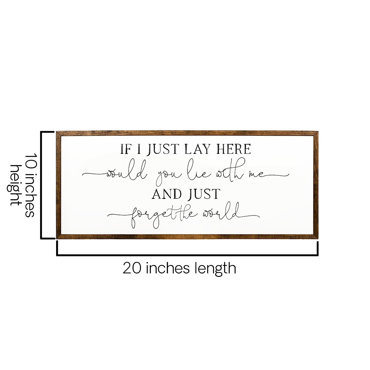 10x20 inches,If I Lay Here Would You Lie With Me Wall Decor - Bedroom Wall Decor - Bedroom Decor - Above Bed Decor - Bedroom Wall Art - Master Bedroom Wall Decor - Bedroom Wall Decor Over The Bed