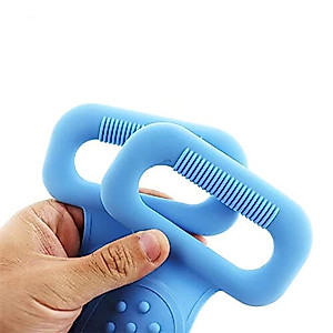 INGVY Dry Brushing Body Brush Bath Brushes Body Scrubber Silicone Shower Exfoliating Brush Belt Back Scrub Massage Cleaner Cleaning Strap Bathroom Accessories