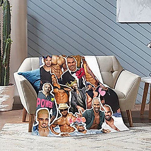 Blanket Shemar Moore Derek Morgan Soft and Comfortable Warm Fleece Blanket for Sofa,Office Bed car Camp Couch Cozy Plush Throw Blankets Beach Blankets
