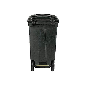 Toter 32 Gal. Greenstone Trash Can with Wheels and Lid