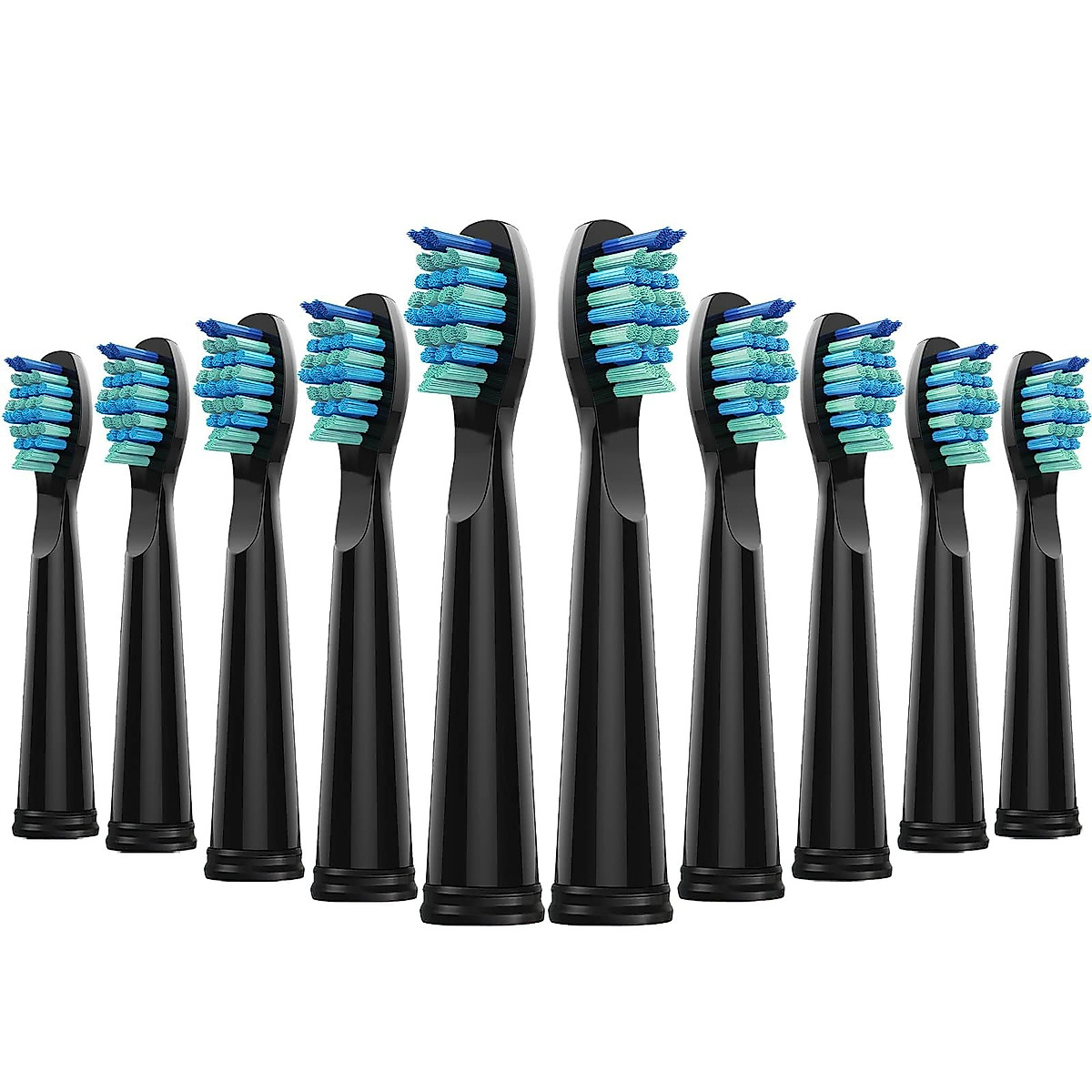10 Pack Toothbrush Replacement Heads Compatible with Fairywill FW-507/508/515/551/917/959/2011, FW-D1/FW-D3/FW-D7/FW-D8, Most SG Series, HP126A, TB-5 Medium Soft Bristles Brush