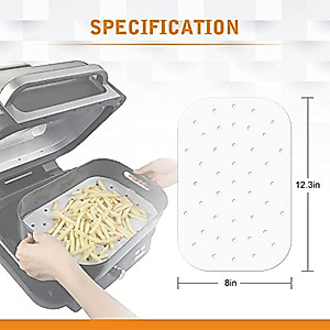 AIEVE Air Fryer Liners for XL Air Fryer, 100 Pcs Air Fryer Parchment Paper and 2 Pack Non-Stick Air Fryer Liner Compatible with Ninja IG601 & IG651 Grill and Air Fryer XL Air Fryer Oven