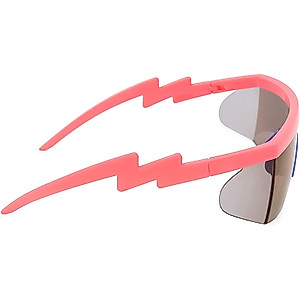 Zodaca Neon 80's Sunglasses for Rave Accessories, Rimless Mirrored Glasses (3 Pack)
