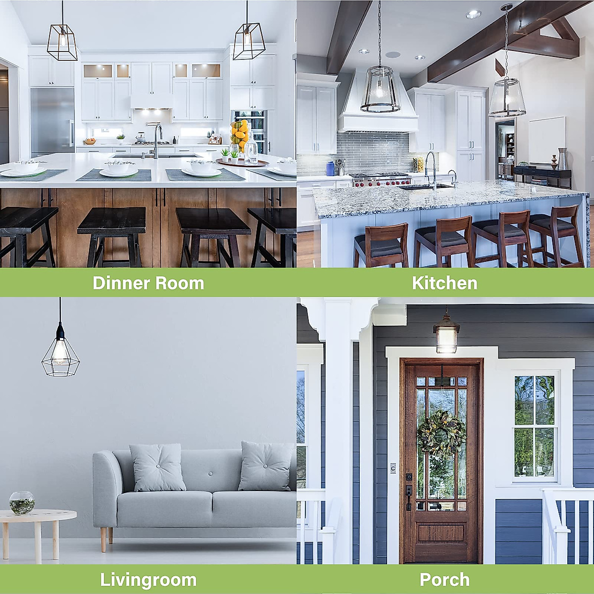 Sigalux Edison Bulbs, E26 LED Bulb ST58 Filament Clear Non-Dimmable Vintage Light Bulbs 60W Equivalent 700LM Daylight White 5000K 15, 000hrs 6 Pack