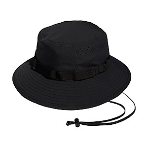 adidas Men's Victory Bucket Hat Outdoors and Sideline Wide Brim Style for Sun Protection, Black/4.0, Small-Medium