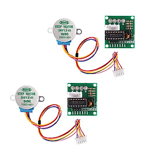 AITRIP 6 Sets 28BYJ-48 ULN2003 5V Stepper Motor + ULN2003 Driver Board for Arduino PI PIC Raspberry Pi