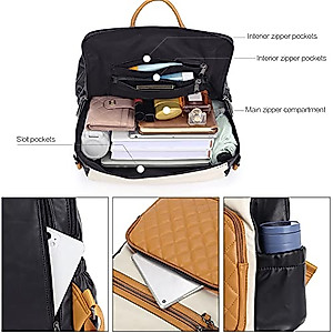 CLUCI Backpack Purse for Women Bundles with Leather Wallet