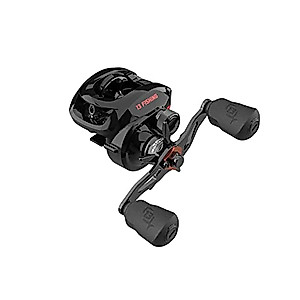 13 FISHING - Inception G2 Baitcast Reel - 5.3:1 Gear Ratio - Power Model - Left Hand Retrieve (Fresh) - ING2P-5.3-LH, Black