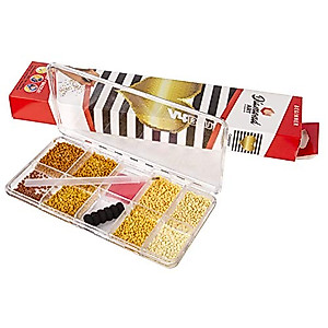 ArtBin 6907AB Slim Line 10 Compartment Small Art & Craft Organizer, [1] Plastic Storage Case, Clear